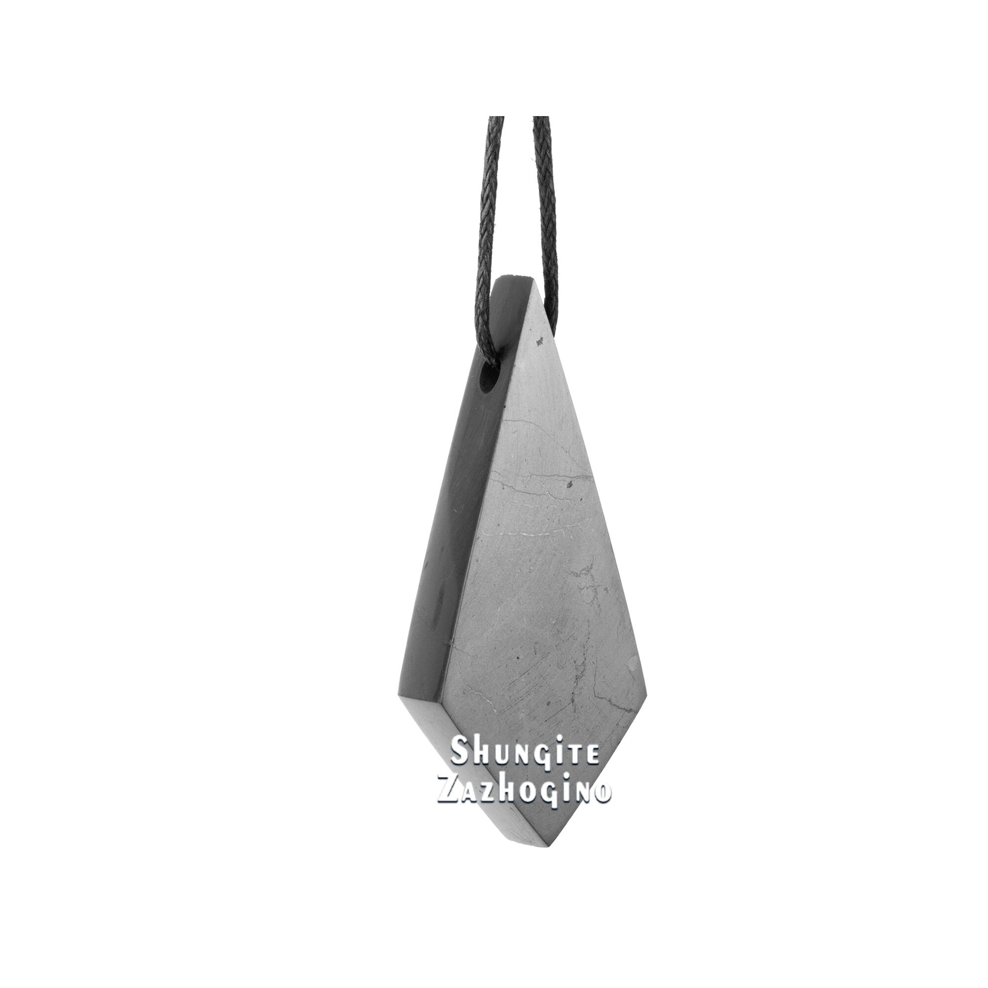 Amulet of Crystal Energy - Rare Natural Black Stone Shungite ...