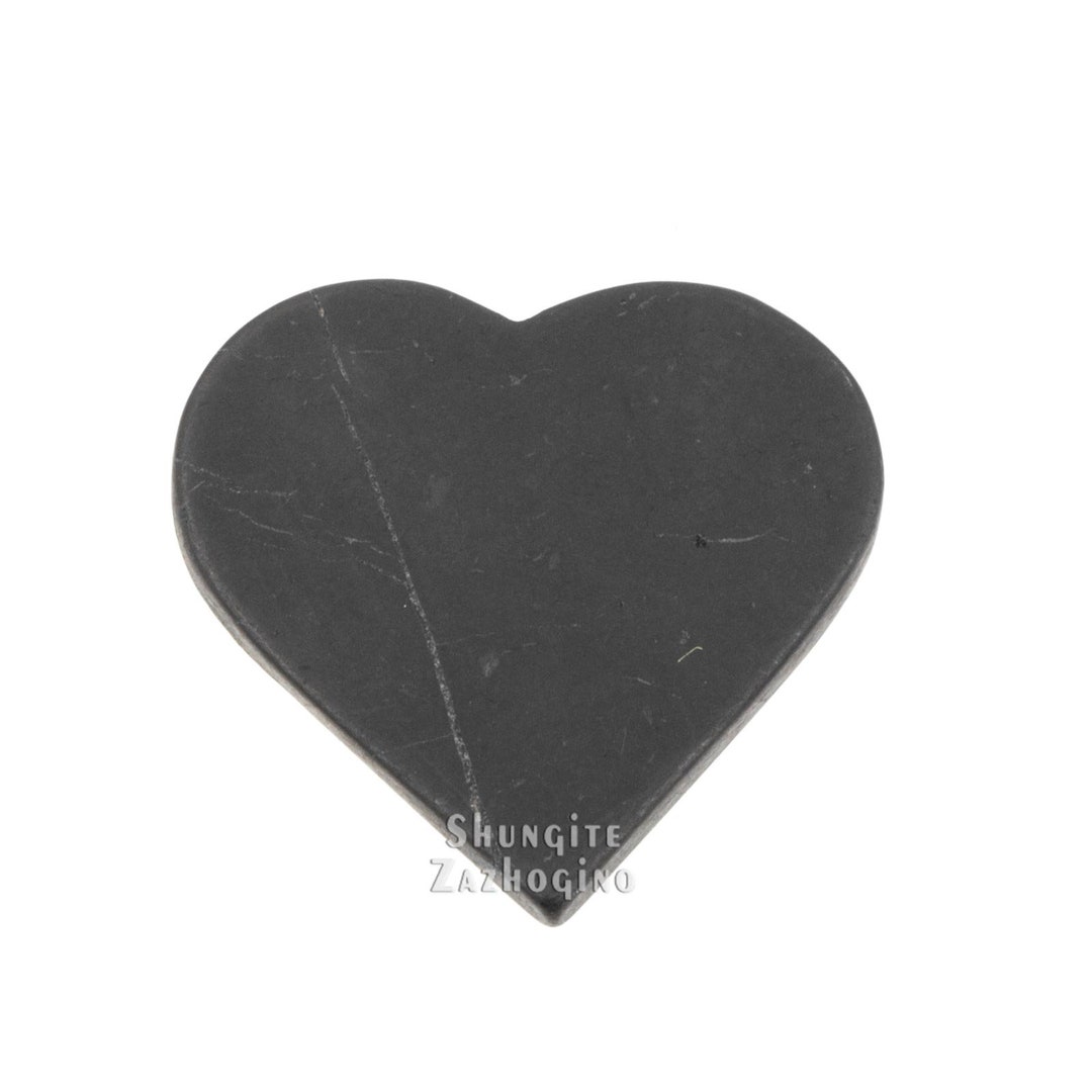 Shungite Plate for Phone Heart | Shungite Sticker EMF Protection Made ...