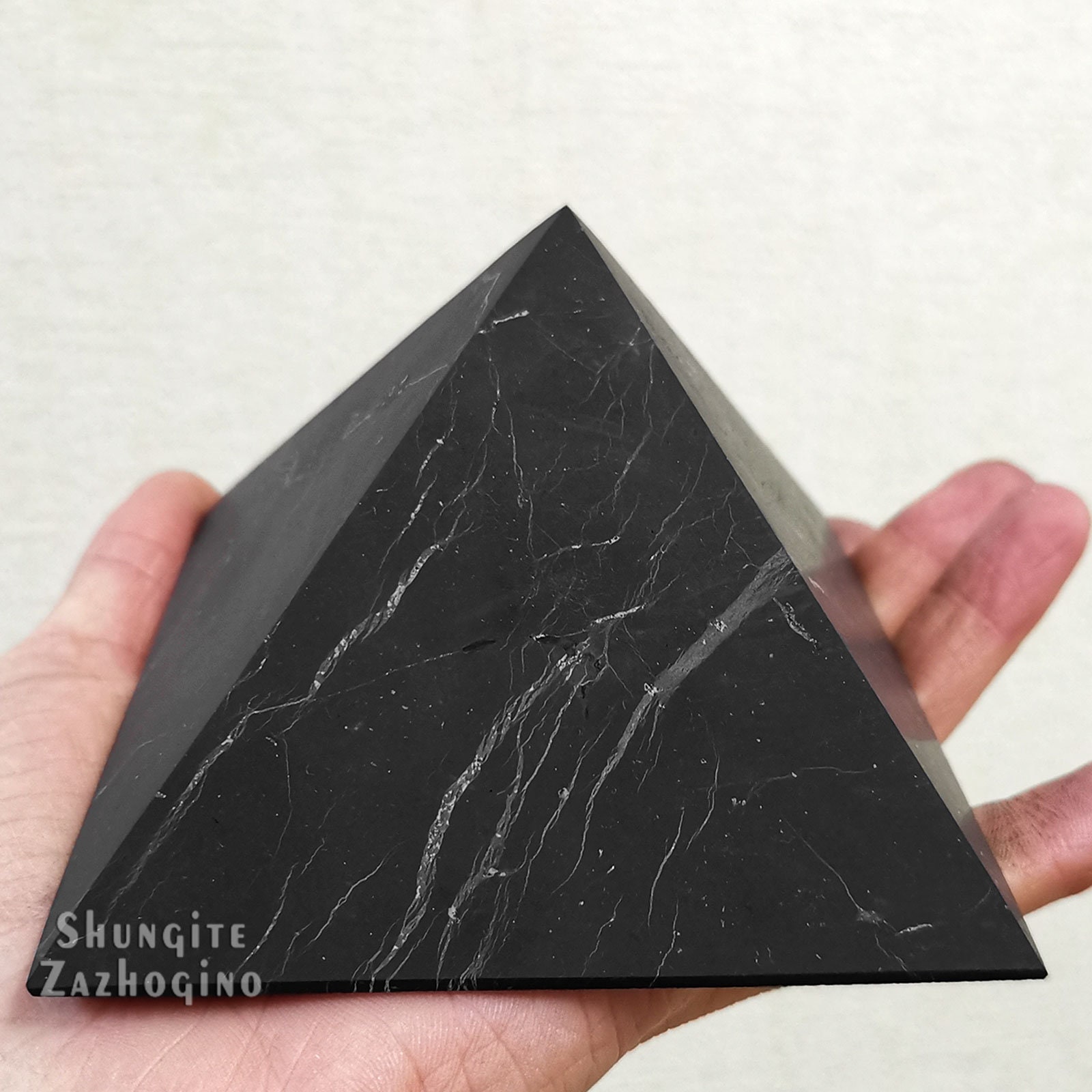 Large Shungite Pyramid From Russia Real Shungite Pyramid - Etsy
