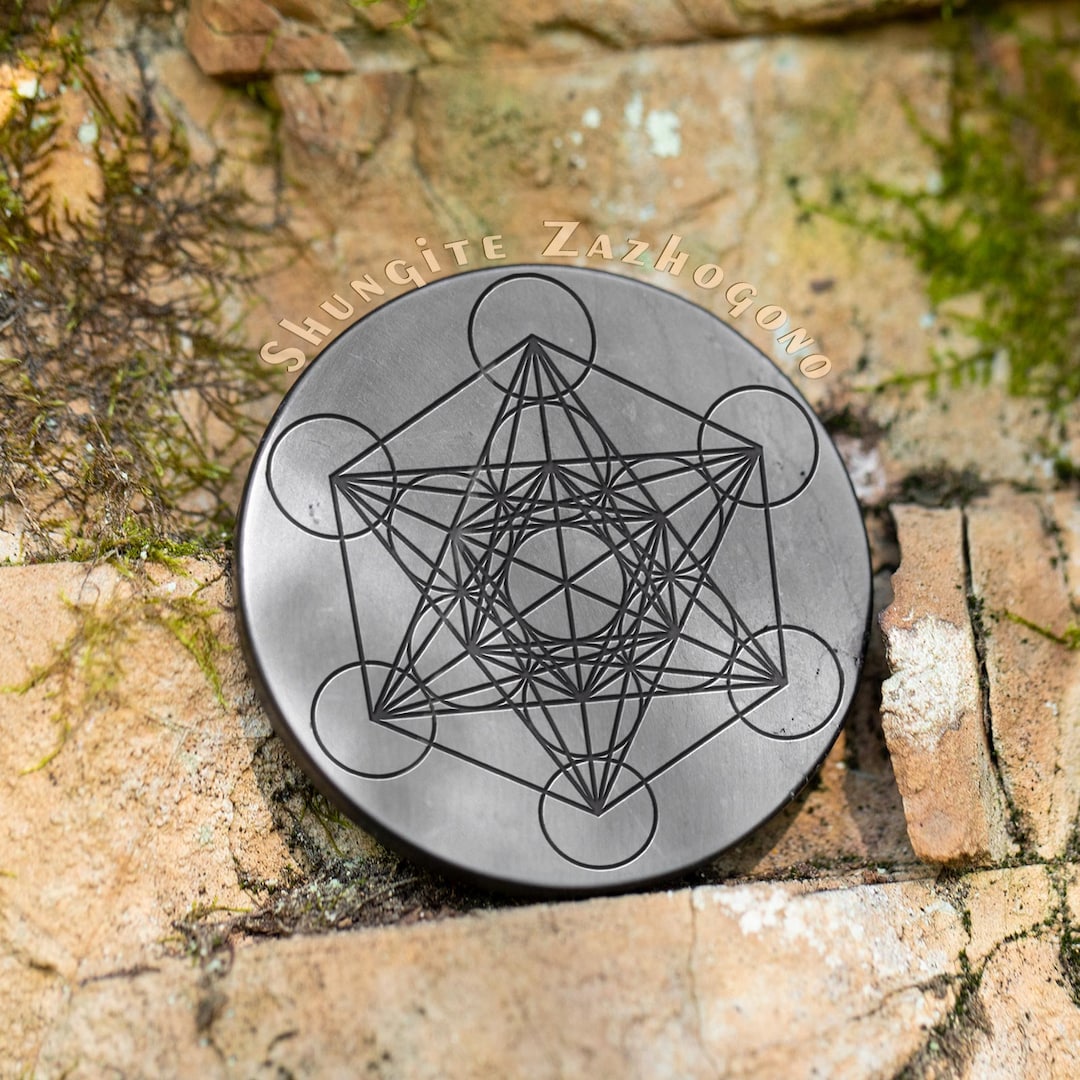 Metatron Shungite for Mobile Phone Shungite Plate Sticker - Etsy