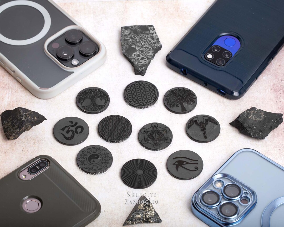 Shungite EMF Protection Plate for Phone | Shungite Sticker | Shungite ...