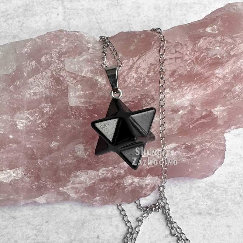 Star Shungite Pendant - Etsy