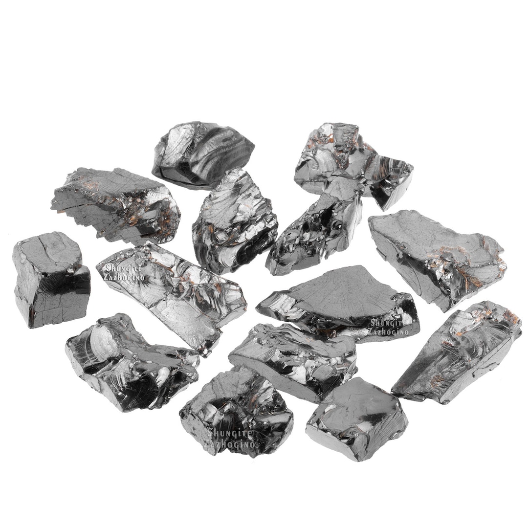 Raw Elite Shungite Stones Middle Size | 98% Carbon | Natural Fullerene ...