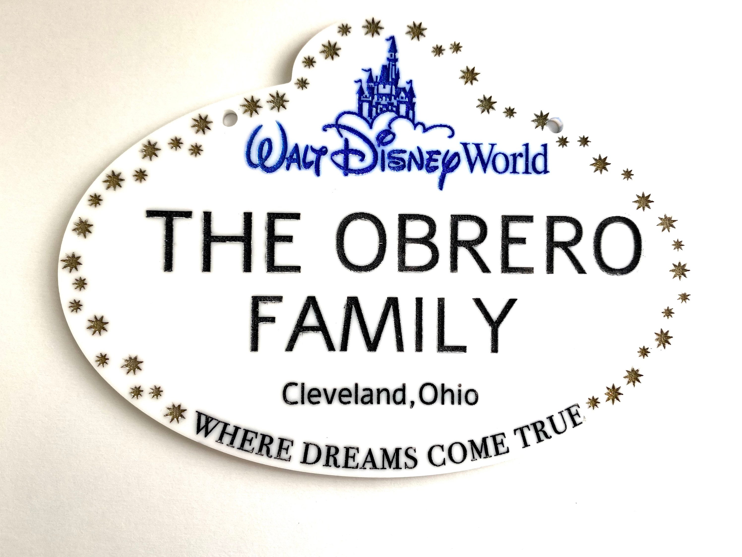 Disney Inspired Cast Member Name Stroller Sign L Personalized - Etsy