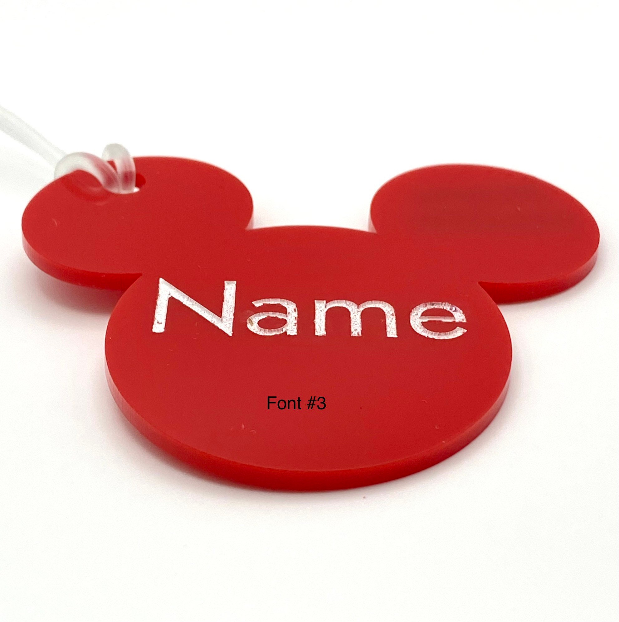 Mickey Luggage Tag L Disney Luggage Tag L Acrylic Luggage Tag L Luggage ...