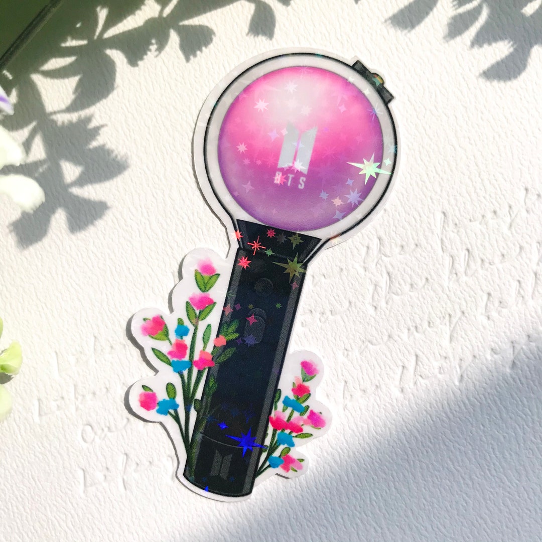 BTS Stickers Bts Floral Army Bomb Lightstick Sticker Map of the Soul ...
