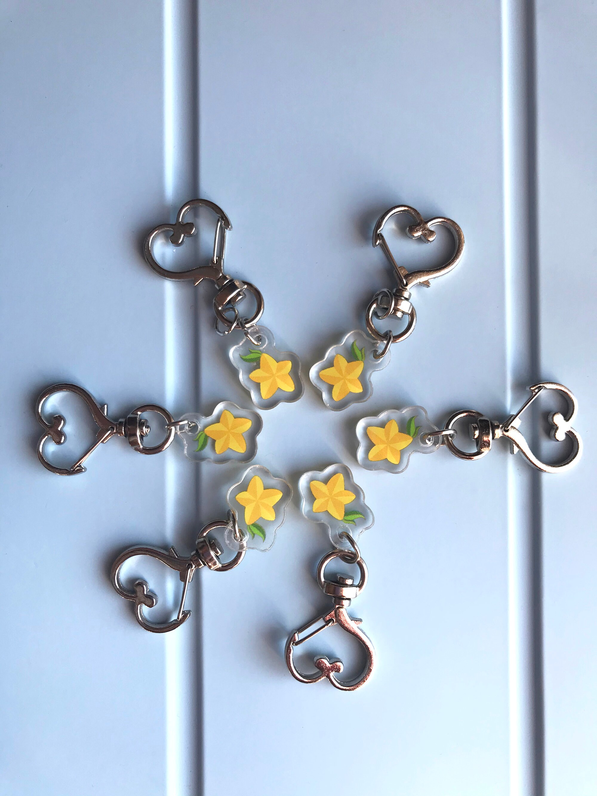 Kingdom Key Wooden Keychain KH Keychain Paopu Fruit | Etsy