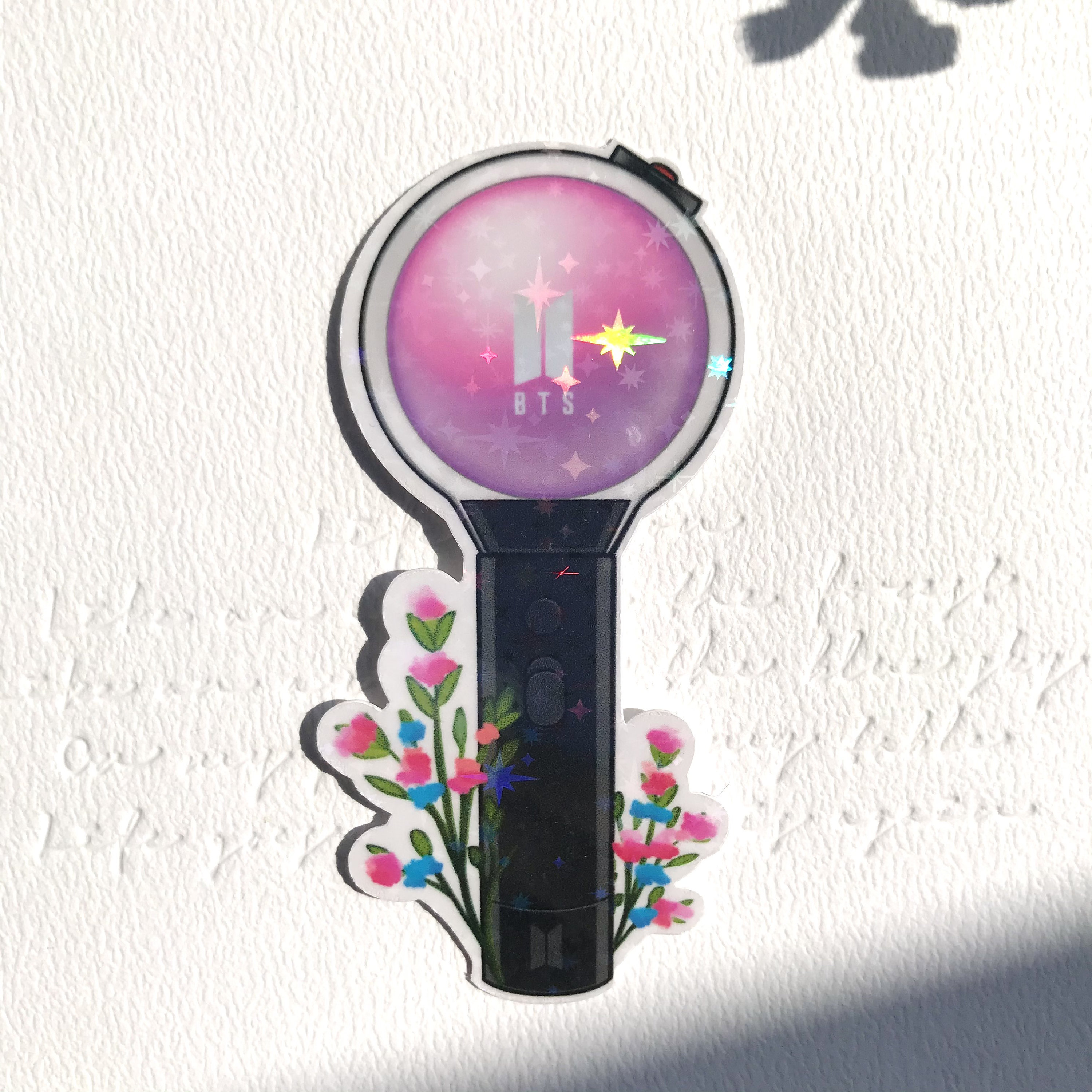 BTS Stickers Bts Floral Army Bomb Lightstick Sticker Map | Etsy