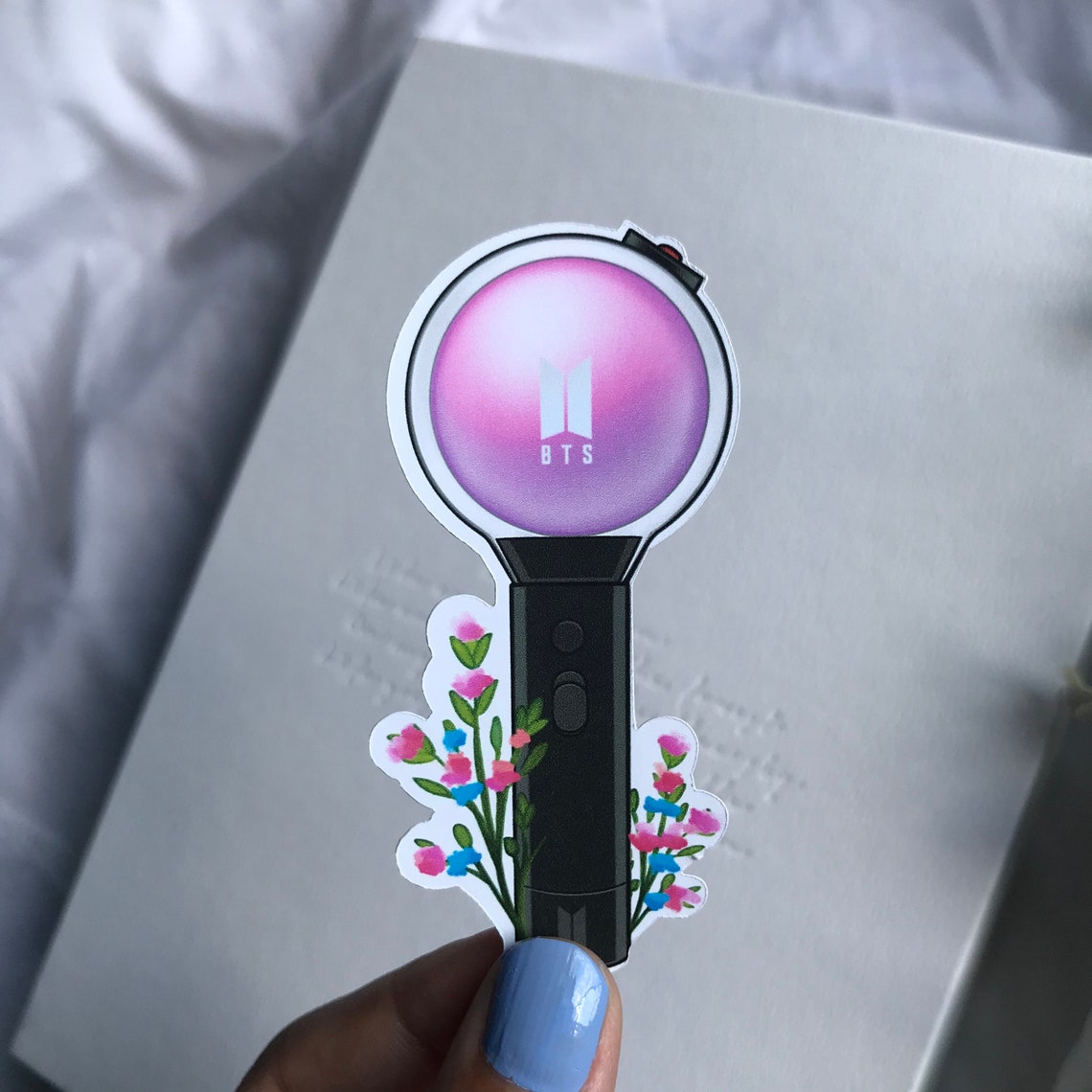 BTS Stickers Bts Floral Army Bomb Lightstick Sticker Map | Etsy