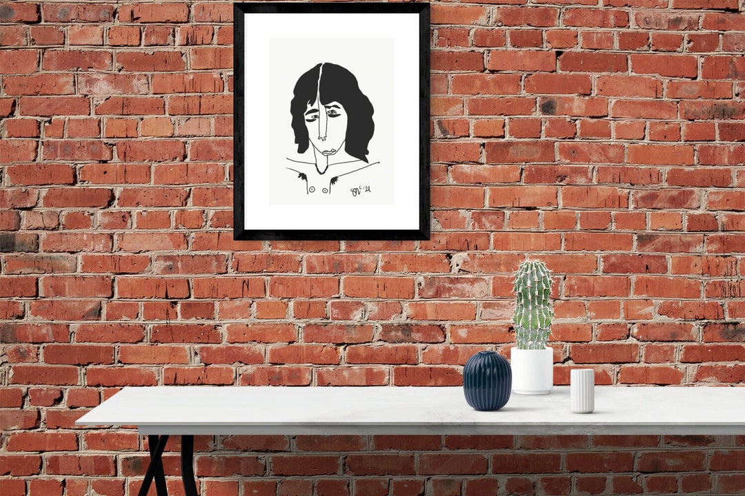 Jim Morrison Hand Drawn Digital Illustration - Etsy