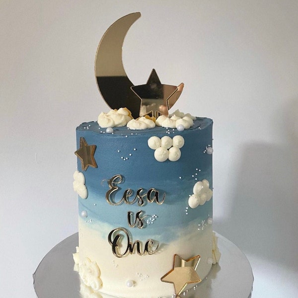 Moon Cake Topper - Etsy Australia