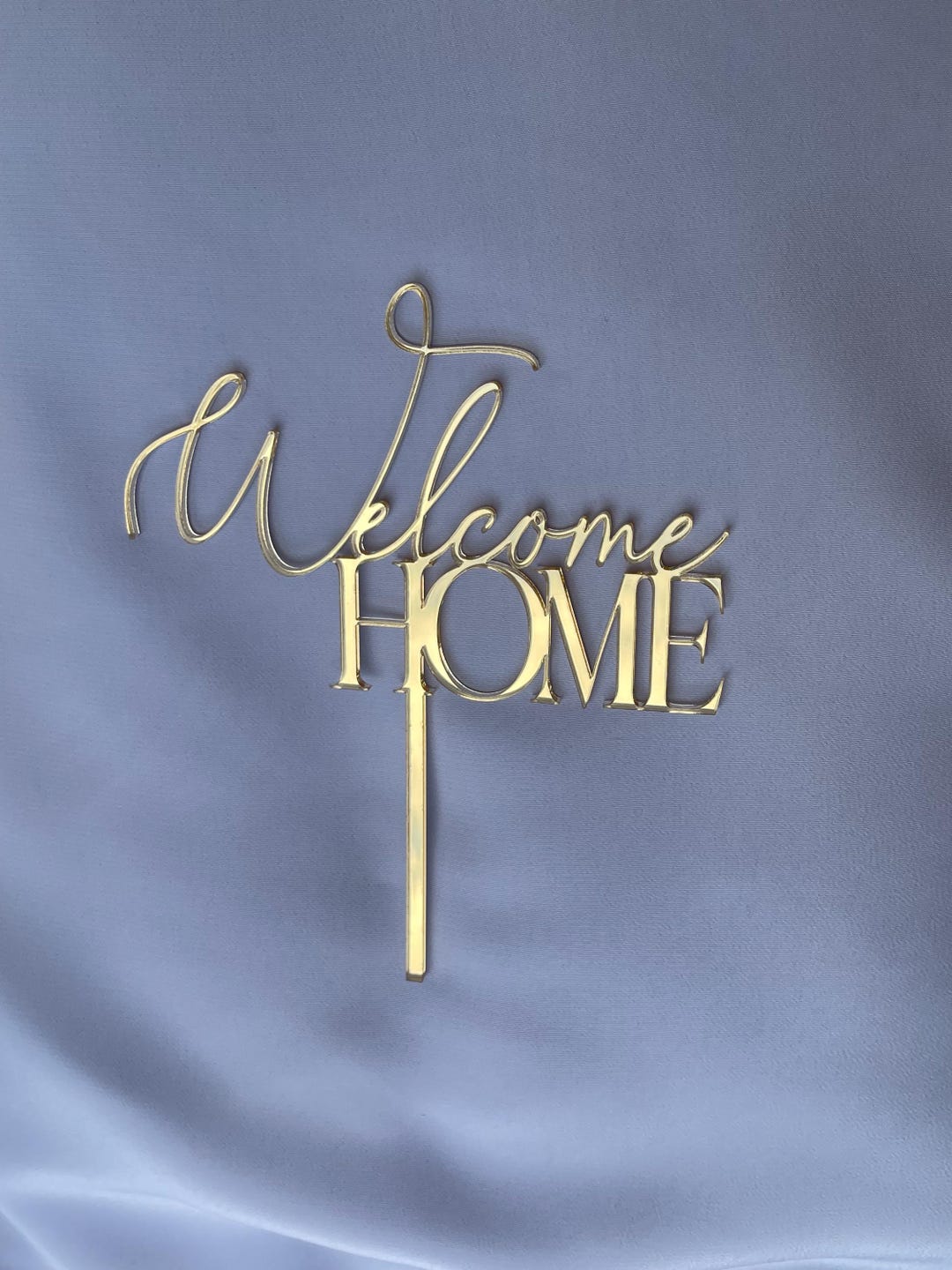 Welcome Home Acrylic Cake Topper | House Warming | Cake Charms | New ...