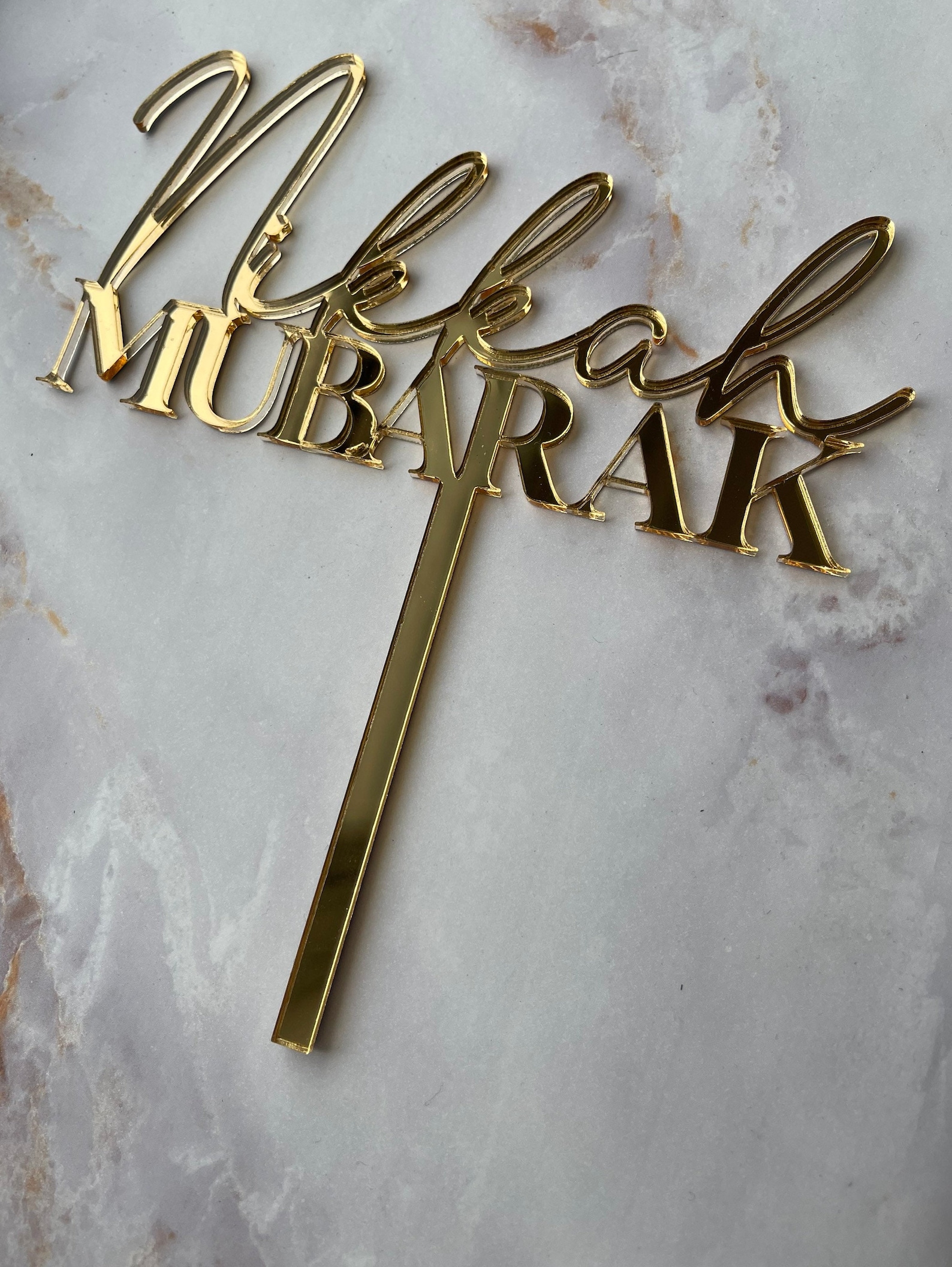 Nikkah Mubarak Acrylic Cake Topper | Cake Charms | Wedding Topper | Mr ...