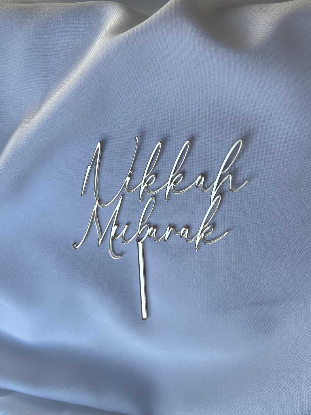 Nikkah Mubarak Acrylic Cake Topper | Cake Charms | Wedding Topper | Mr ...
