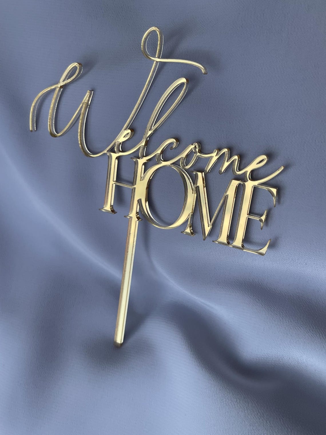 Welcome Home Acrylic Cake Topper | House Warming | Cake Charms | New ...