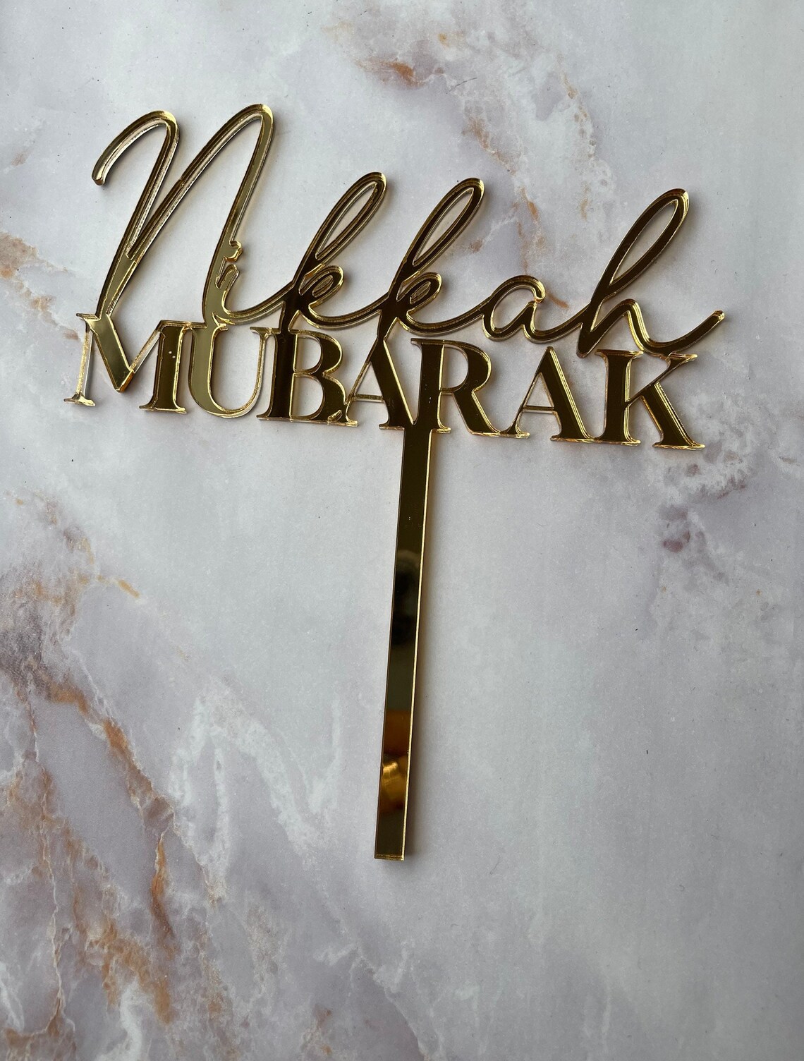 Nikkah Mubarak Acrylic Cake Topper | Cake Charms | Wedding Topper | Mr ...