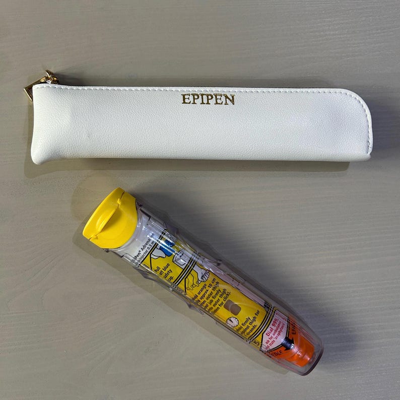 Personalised Pencil Case, Vegan Leather Custom Monogram Name Stationery ...