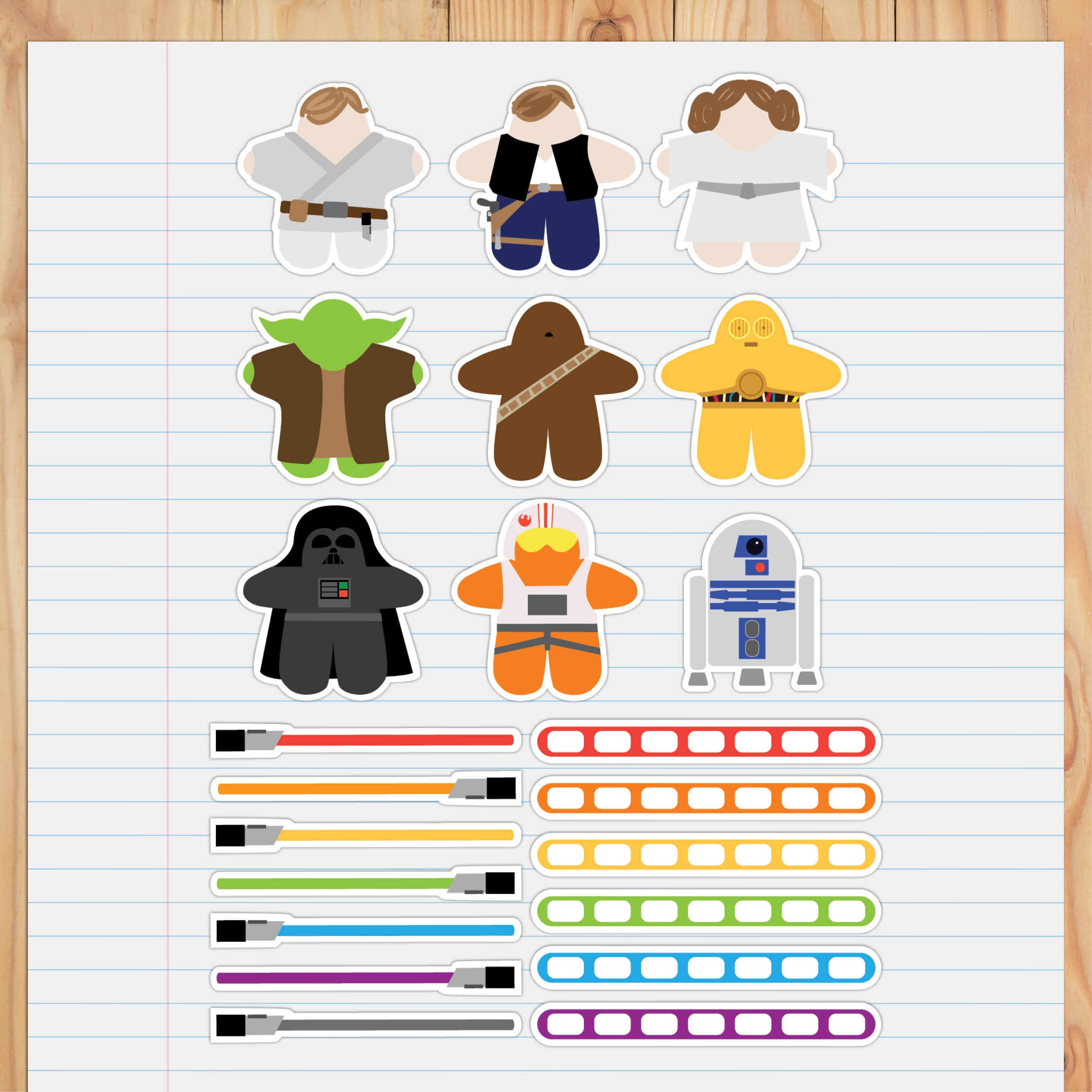 Star Friends Sticker Set Planner and Journal Stickers | Etsy