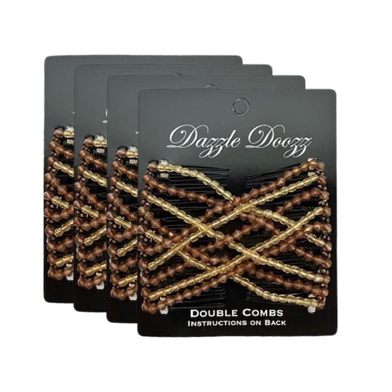 Pack of 12 Dazzle Doozz Magic Easy Use Stretchy Comb – Double Comb for ...