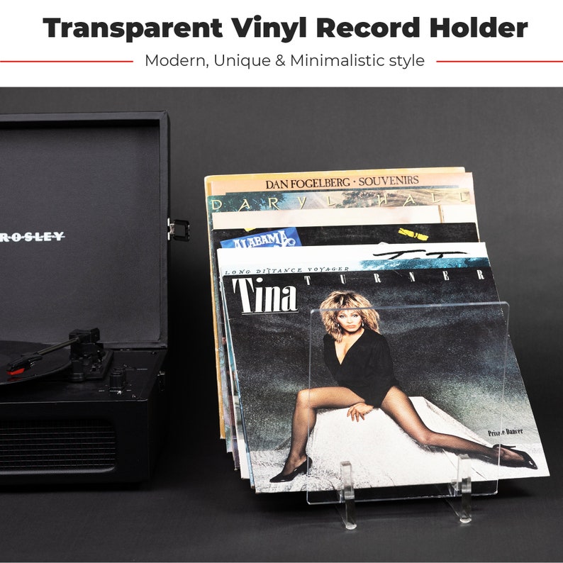 100% Acrylic Vinyl Storage Rack - Transparent Vinyl Stand - Modern ...