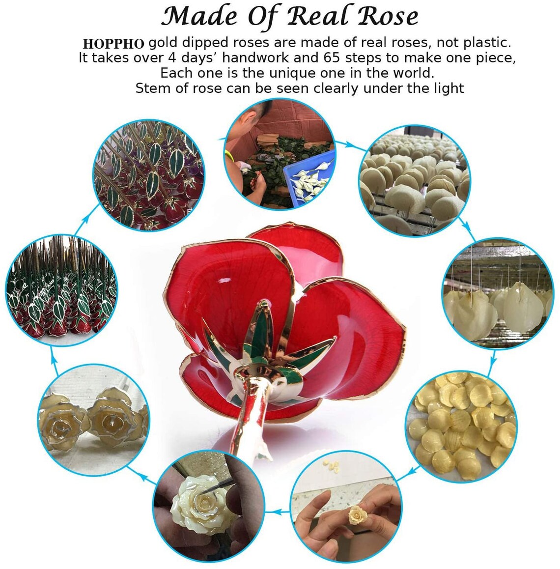 Gold Dipped Rose, 24k Gold Rose,long Stem 24k Gold Lasted Real Roses ...