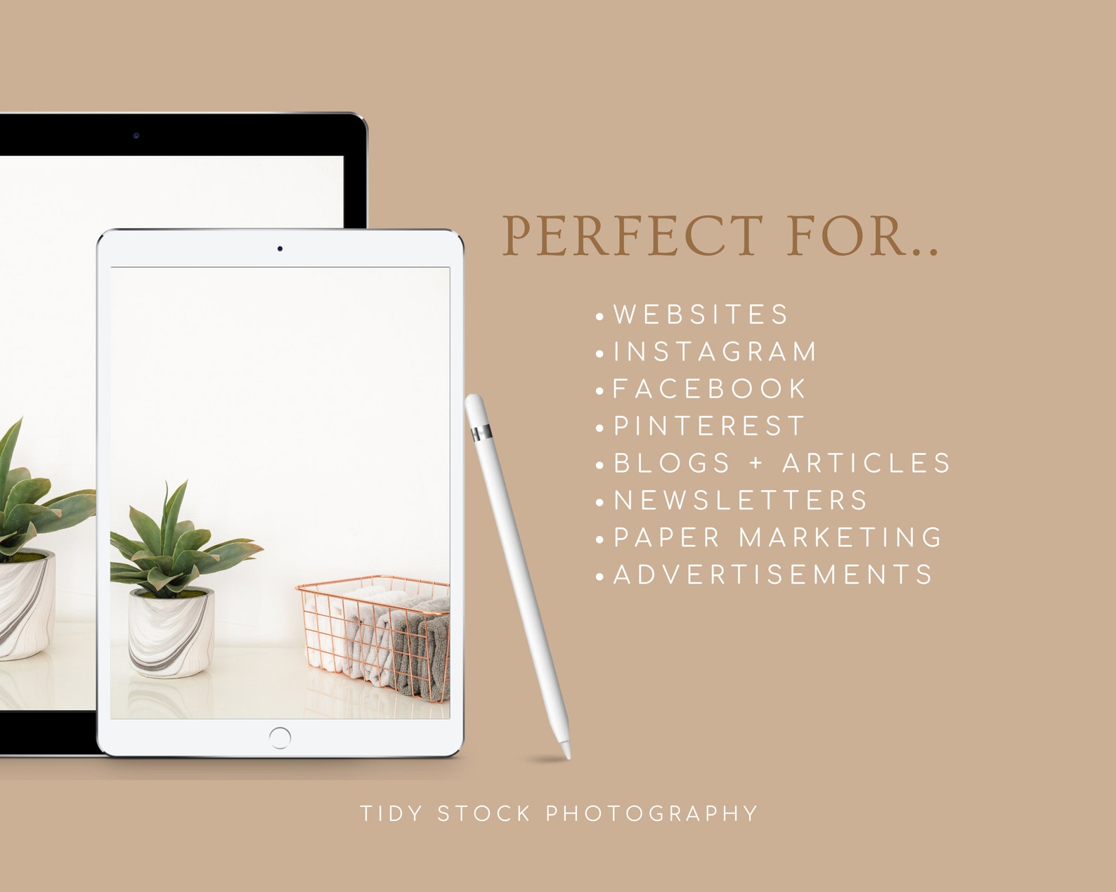 Rose Gold Basket Stock Photo Bundle - Home Organizer Stock Photography ...