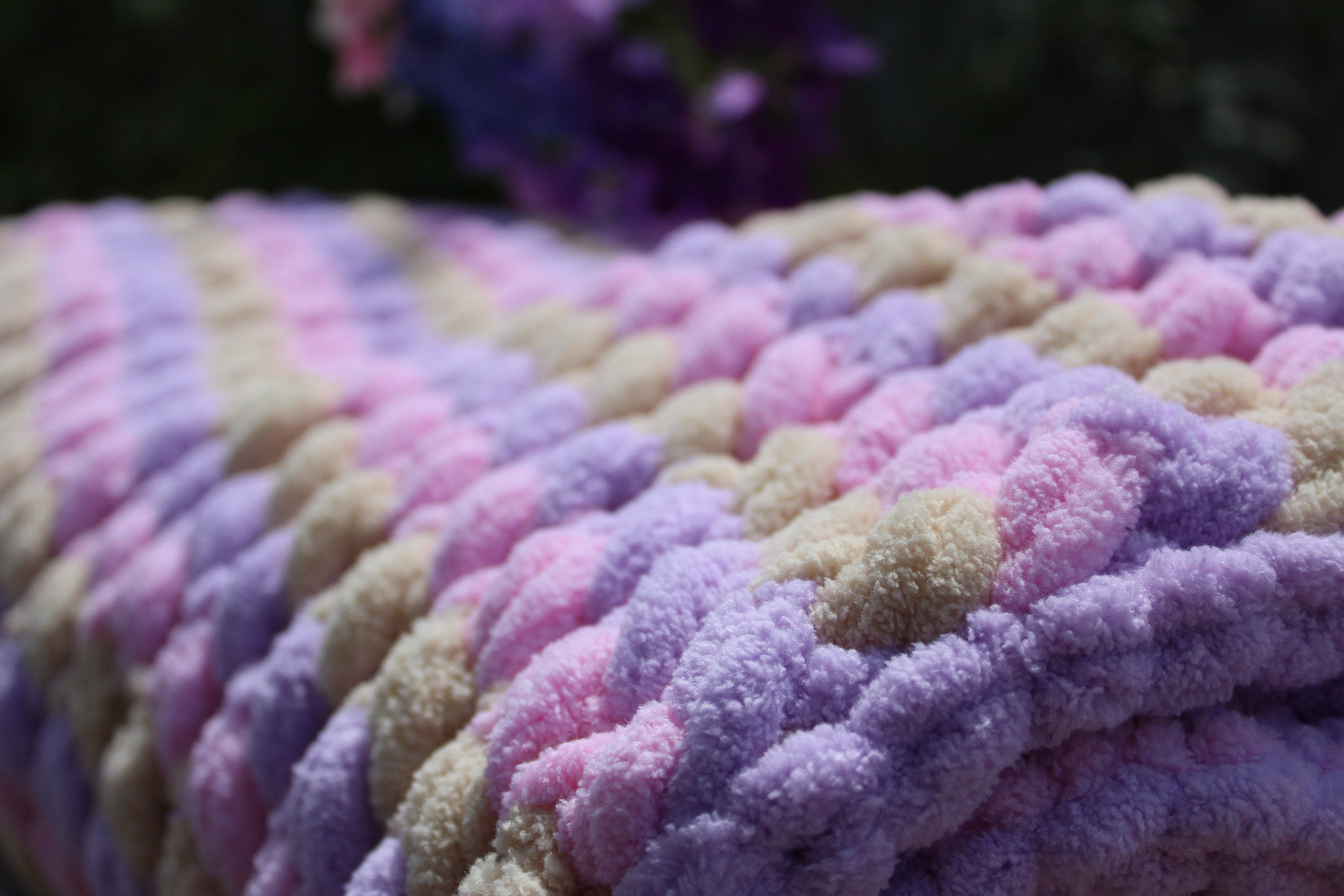 Chunky Strickdecke Chunky Chenille Decke Handgestrickte | Etsy