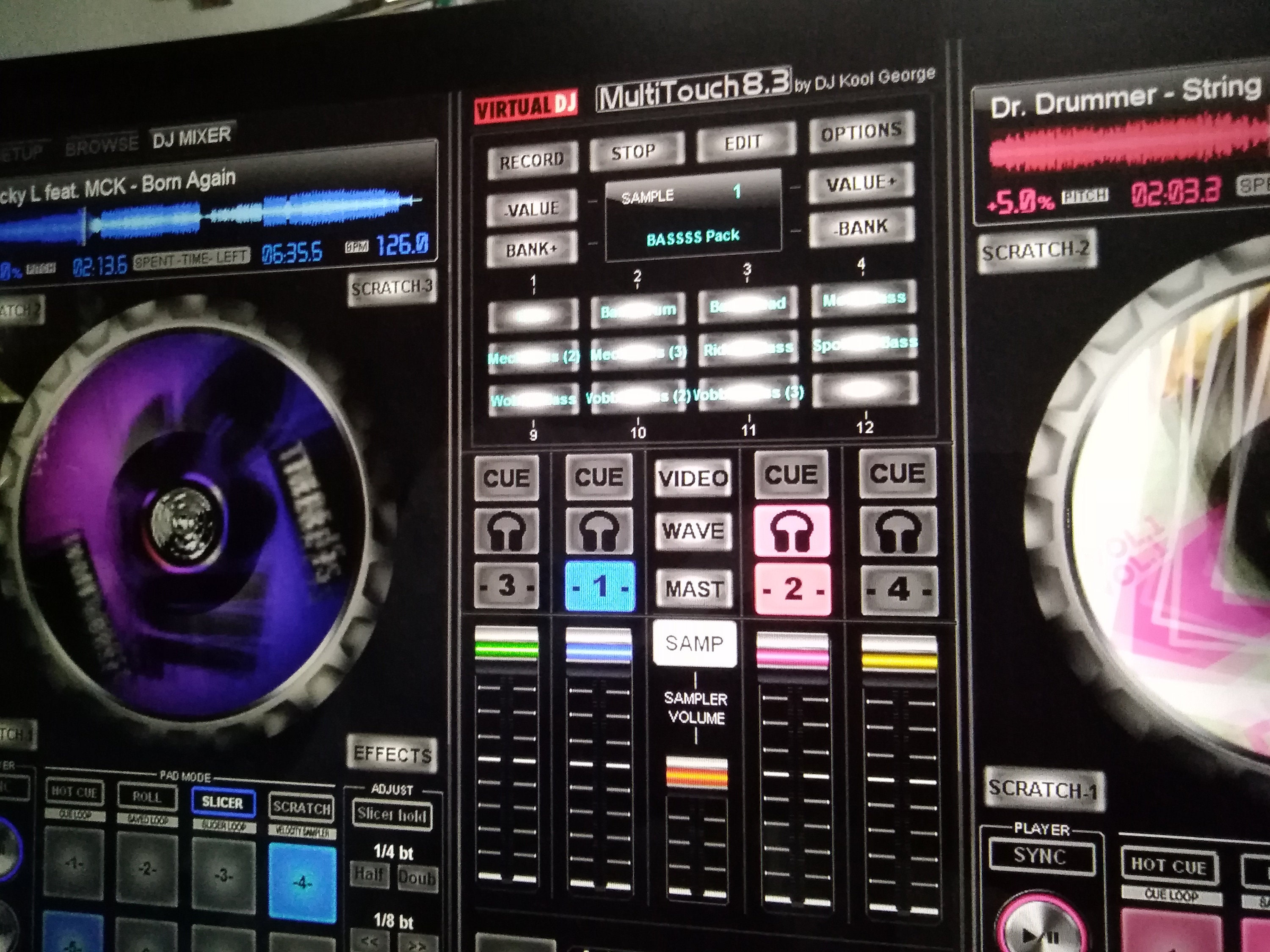 Virtual DJ Mixing Interface for Touch Screen VDJ Multi-touch 8.3 ...