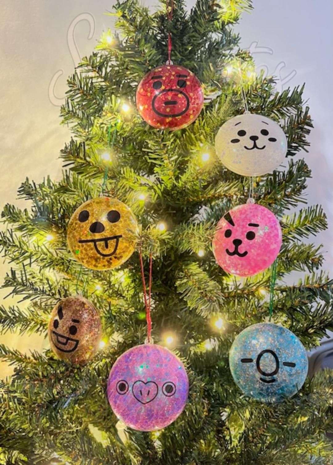 BT21 Christmas Ornaments - Etsy