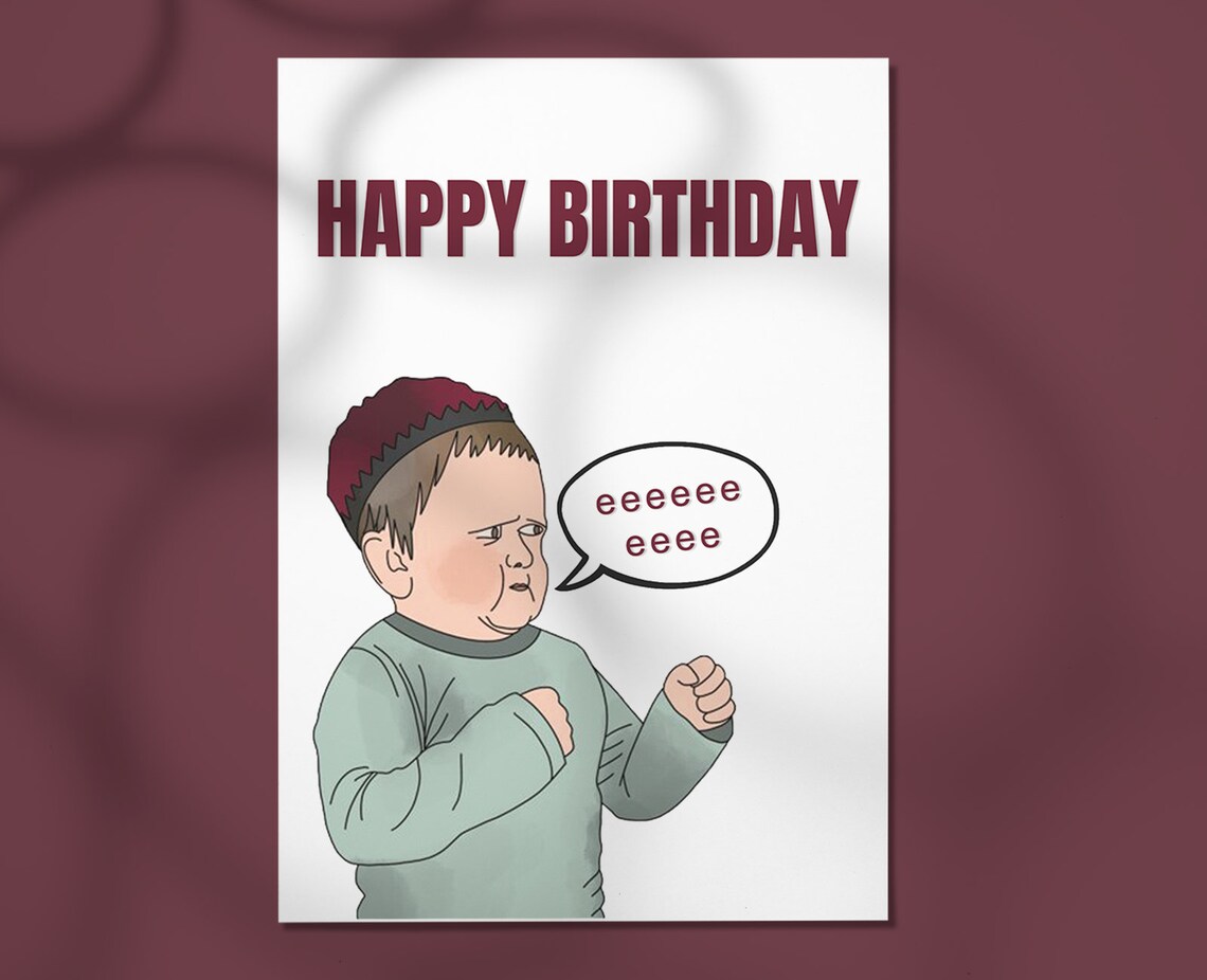 Hasbulla Magomedov Happy Birthday Card Hasbullah Card Etsy
