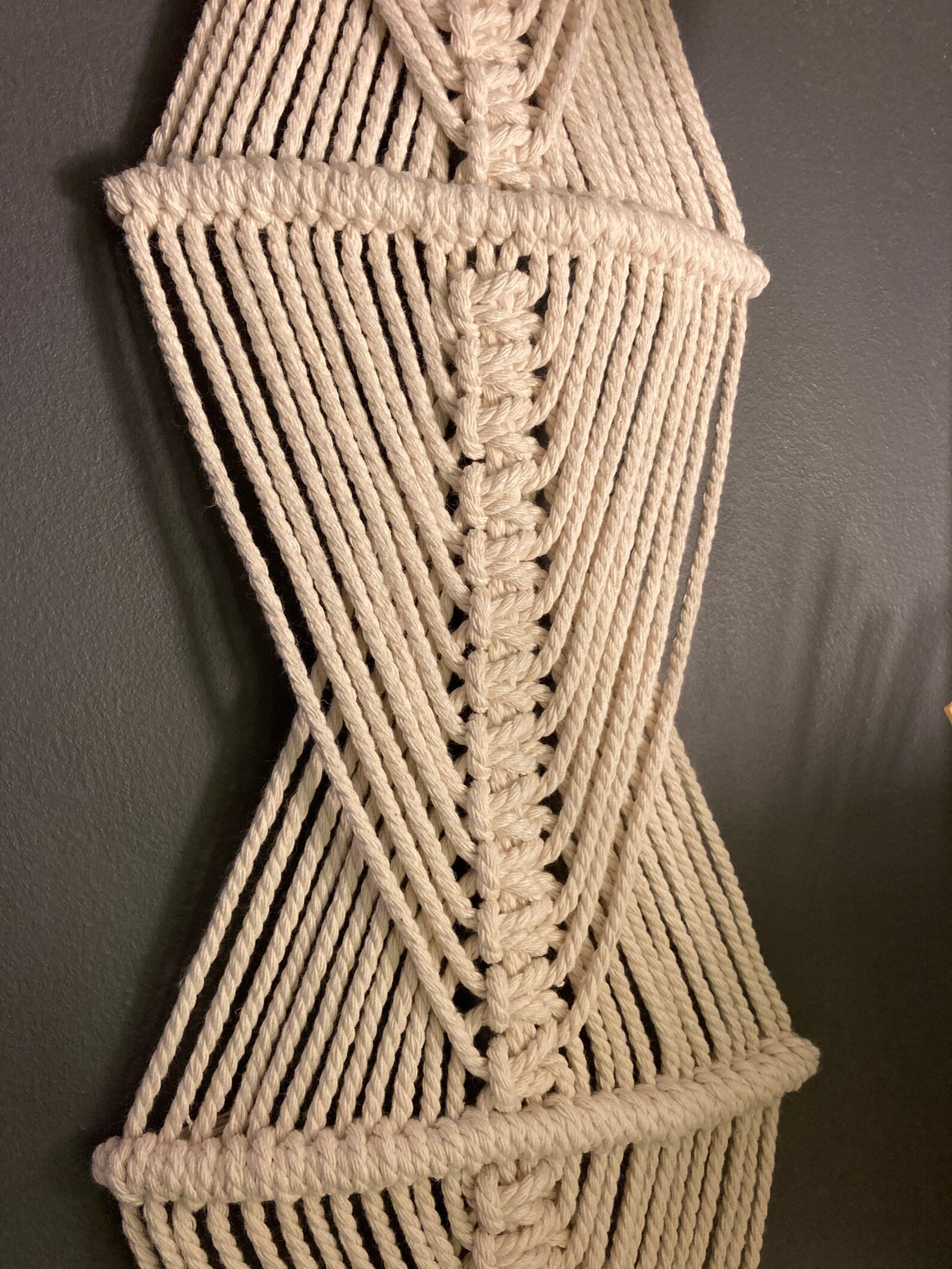 Diamond Geometric Macrame Wall Hanging Gift for Her Home - Etsy