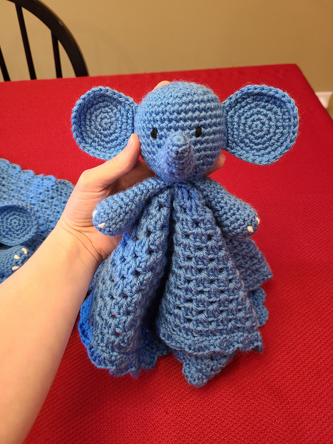 Kittens and Crochet Elephant Baby Security Blanket Pattern | Etsy