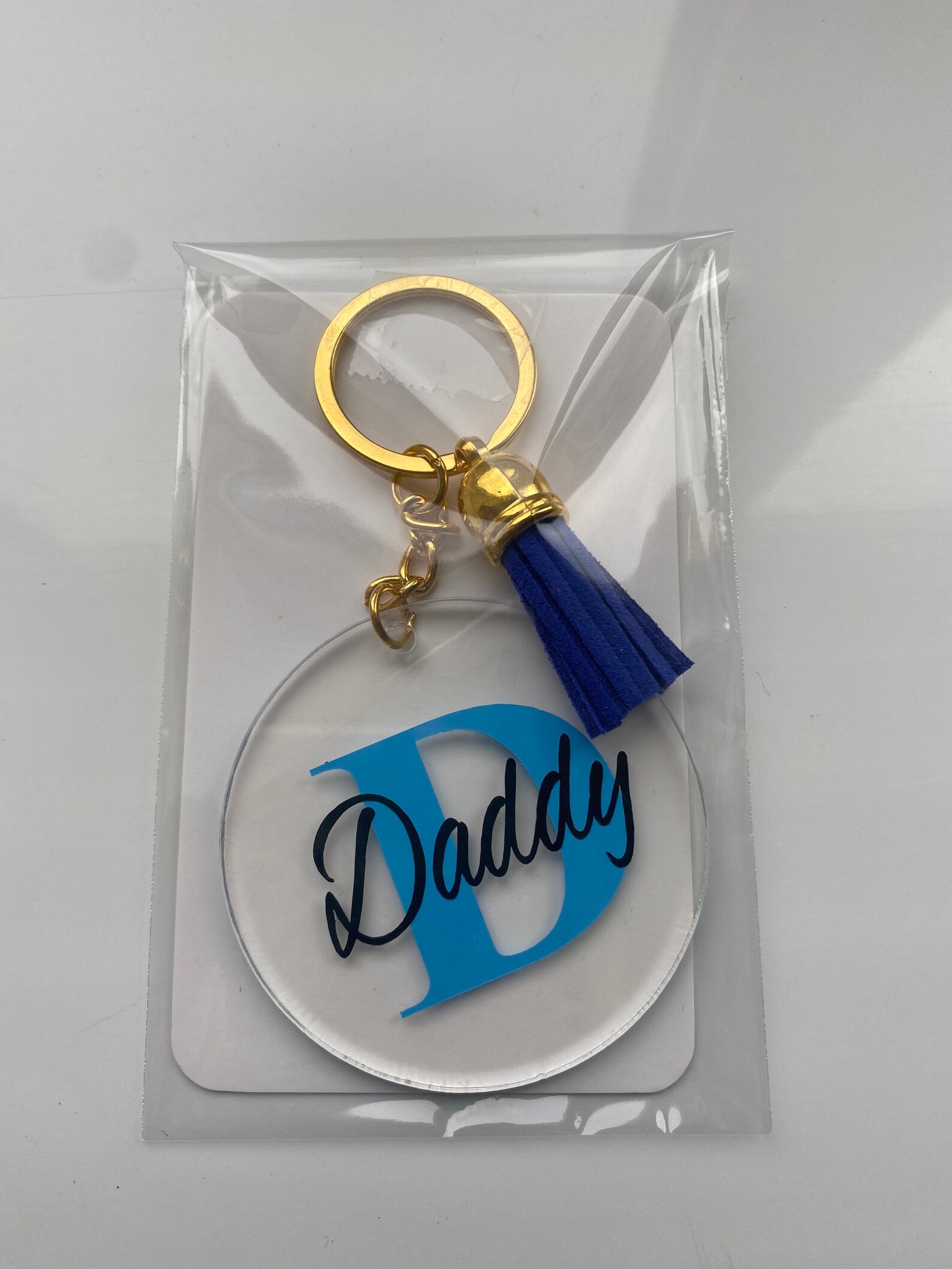 Fathers Day Birthday acrylic keyring present for Dad Daddy | Etsy
