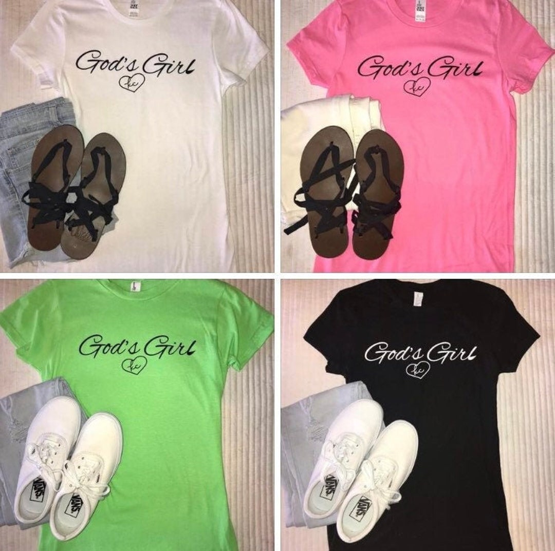 Graphic T Shirt for Women, God’s Girl T Shirt, Positive Message ...
