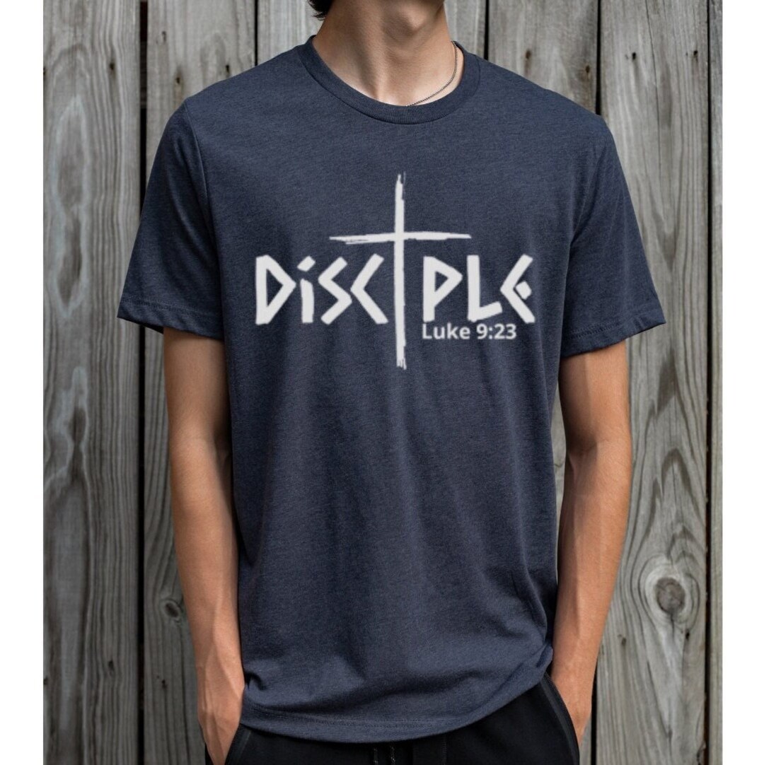 Christian Graphic Tee for Men, Disciple T-shirt, Short-sleeve Unisex T ...