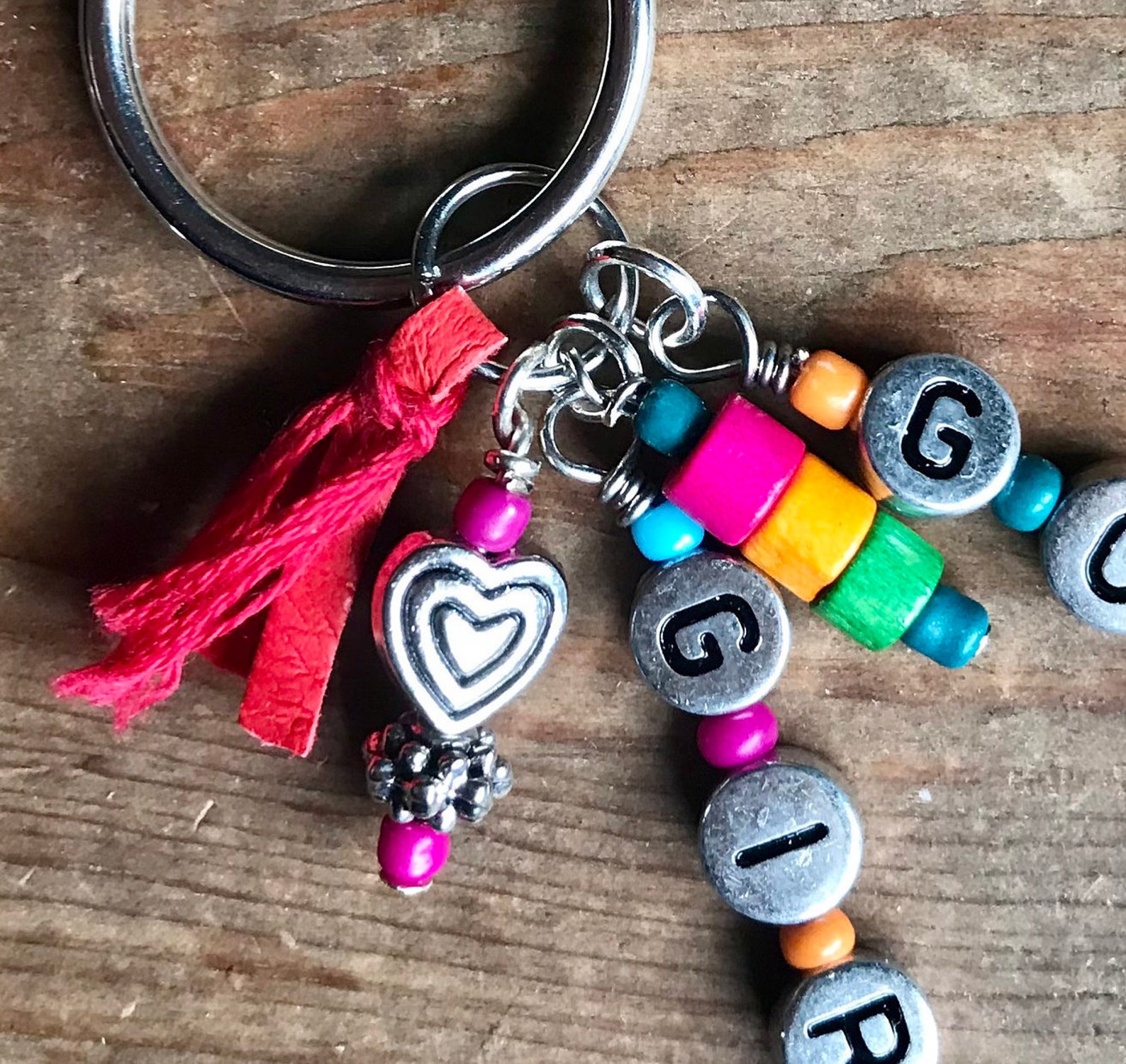 Beaded Backpack Charm, Stocking Stuffer, Handmade Beaded Keychain, God ...