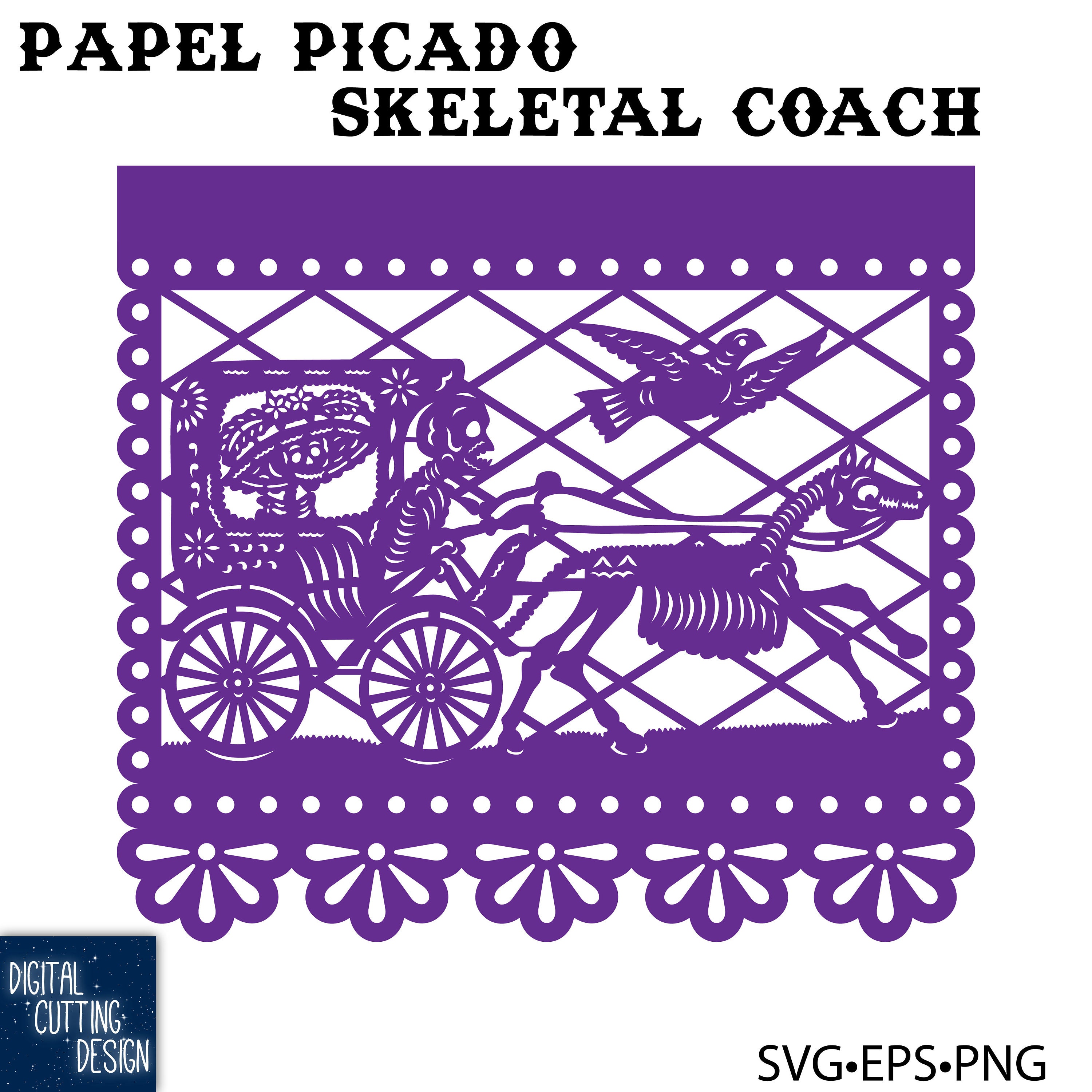 Dia De Los Muertos Papel Picado 模板