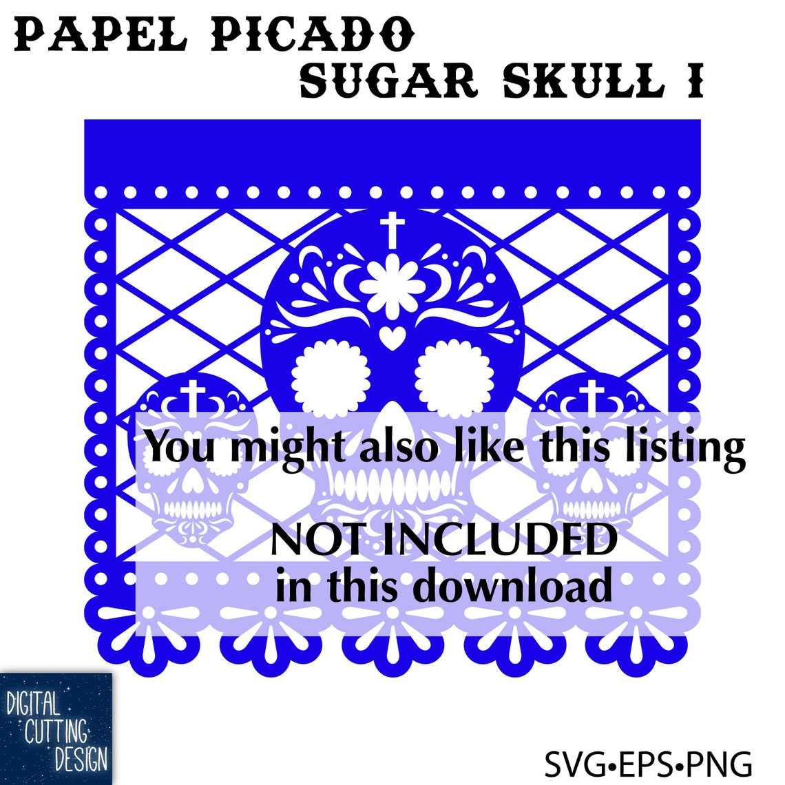 Papel Picado Día De Los Muertos Day of the Dead Skeletal - Etsy