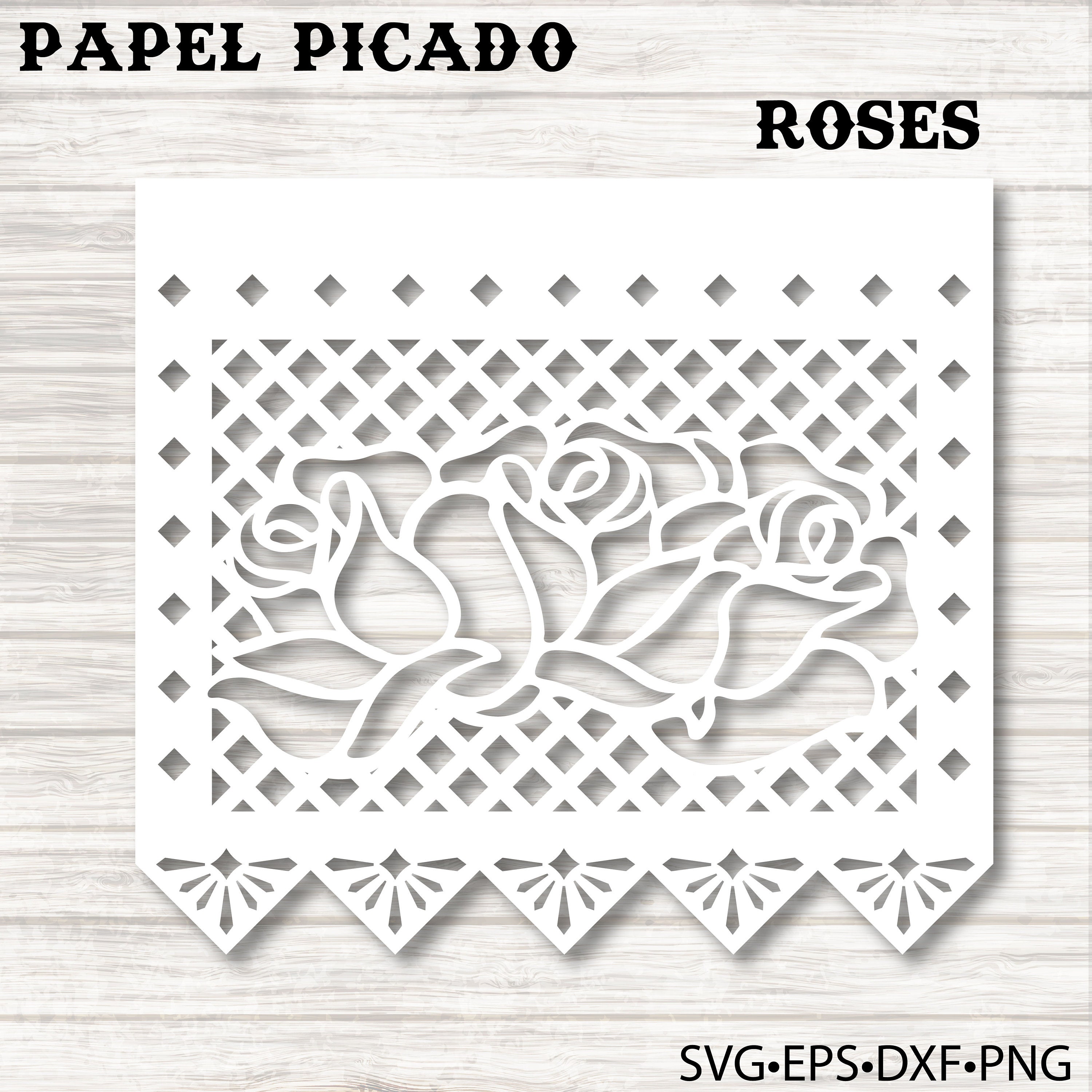 Papel Picado Quinceañera Roses Decor Party Decor - Etsy