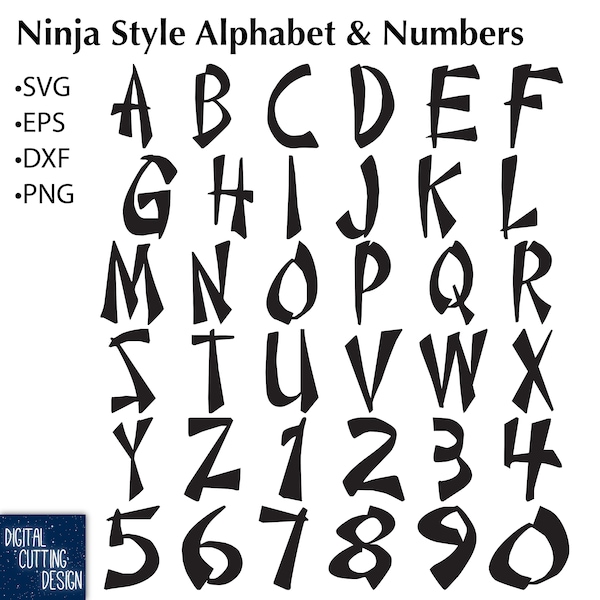 Ninja Numbers - Etsy