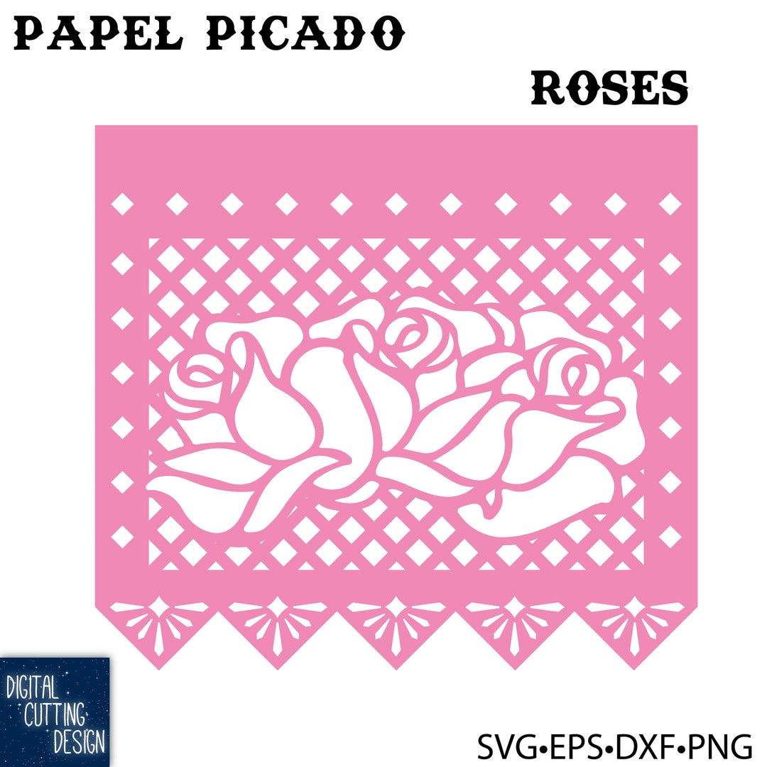 Papel Picado Quinceañera Roses Decor Party Decor - Etsy