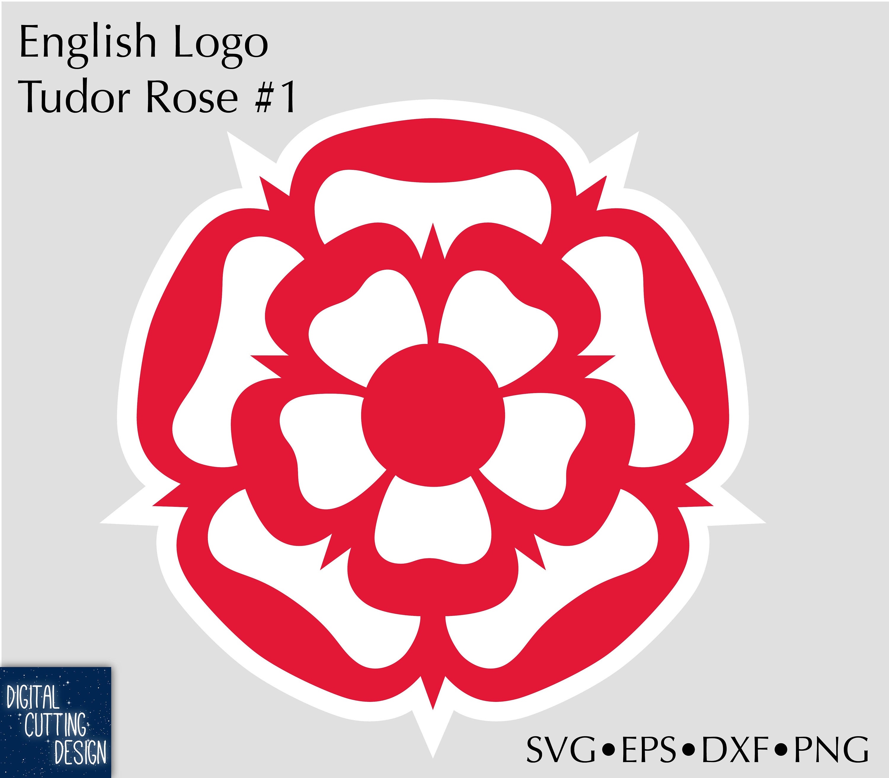 Tudor Rose England National Symbol Vector Resizable - Etsy