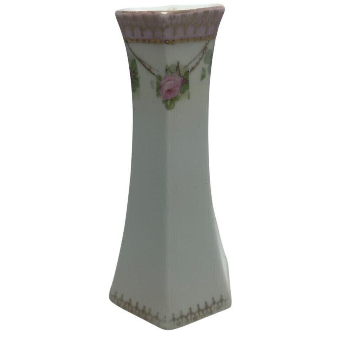 VTG Prussia Hand Painted Rose Decorated Hair Pin Holder - Etsy