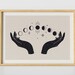 Moon Hands Art Print | Etsy