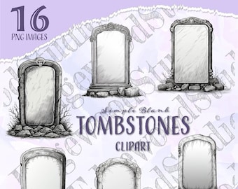 Ornate Halloween Tombstone Clipart, Gothic Headstone, Spooky Graveyard ...