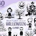 Halloween Clipart, Pumpkin, Ghoul, Ghosts, Skeleton, Witch, Haunted ...