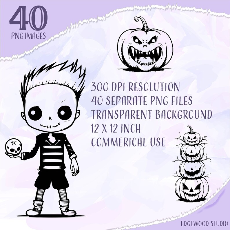 Halloween Clipart, Pumpkin, Ghoul, Ghosts, Skeleton, Witch, Haunted ...