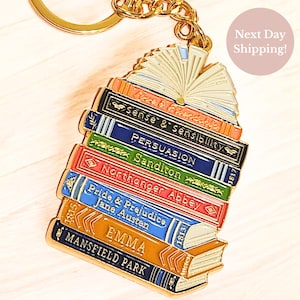 Jane Austen Keychain Literary Theme Gift for Jane Austen Fan Purse ...