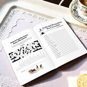 Jane Austen Pride and Prejudice Activity Book Word Search Crossword ...