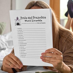 Jane Austen Pride and Prejudice Activity Book Word Search Crossword ...